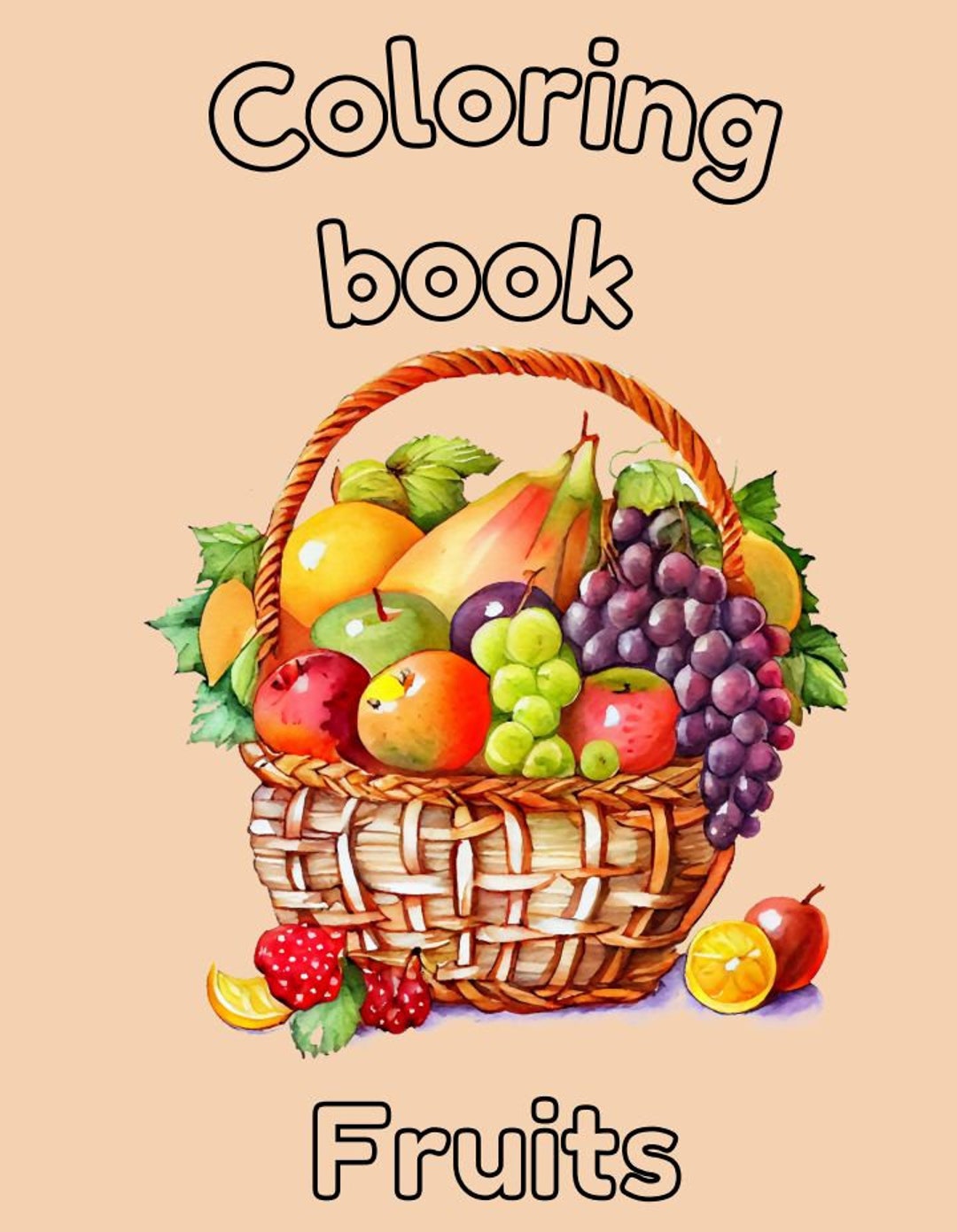 Fruits Colouring Booklet - Etsy