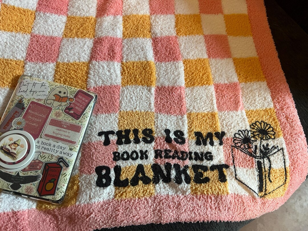 Oversized Reading Blanket: Personalized Polyester Throw - Etsy