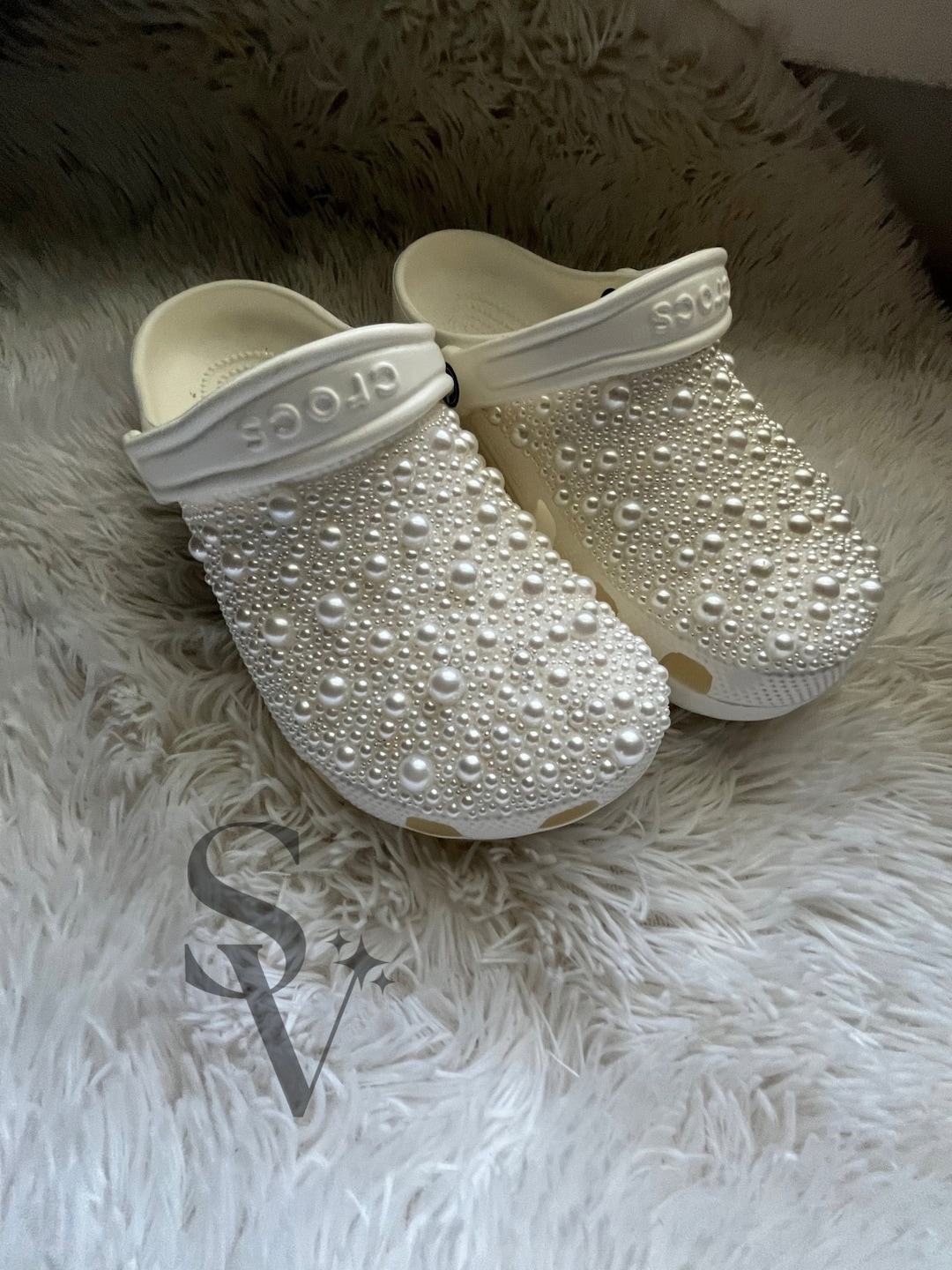 Custom Pearled Bridal Bling Wedding Crocs - Etsy
