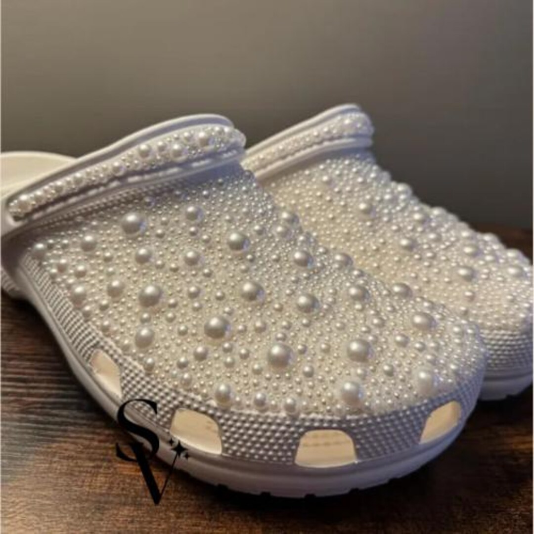 DIY KIT | Custom Pearled Bridal Bling Wedding Crocs | Everything You ...