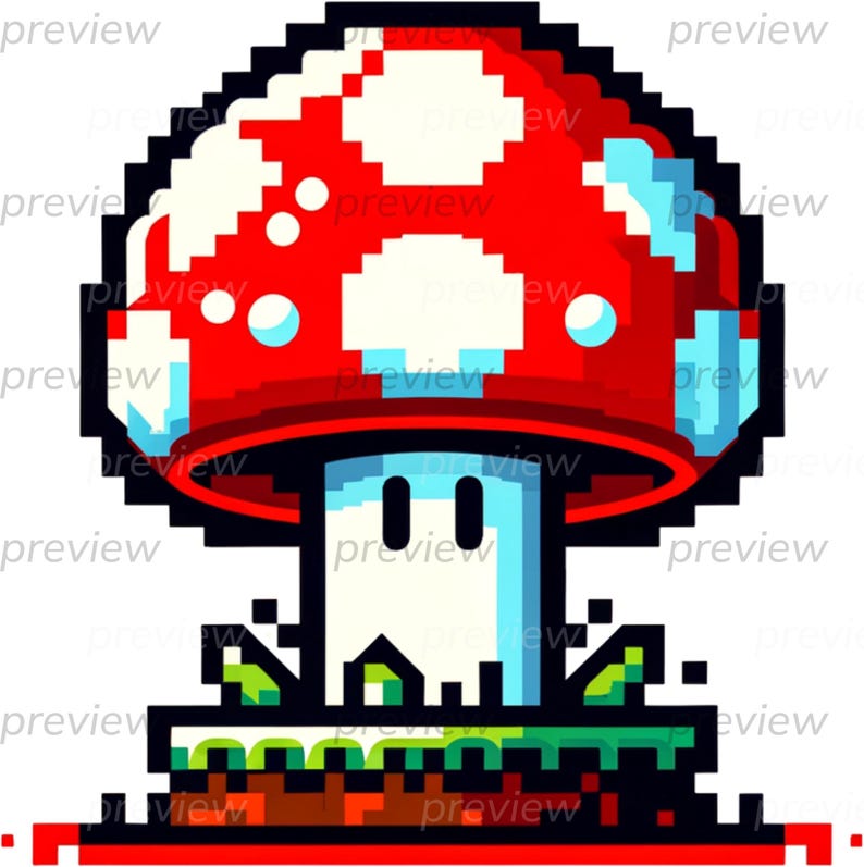 Retro Gaming Clipart Bundle: Pixel Art Graphics (digital Download) - Etsy