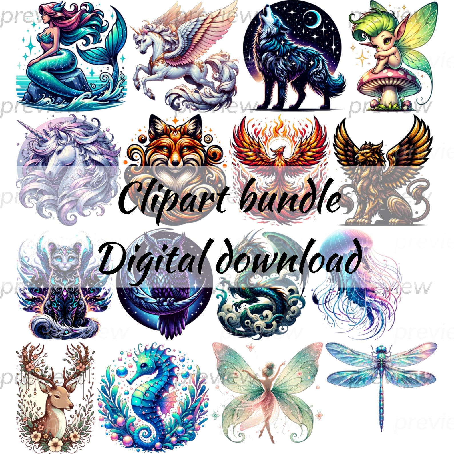 Enchanting Magical Creatures Clipart, Magical Designs, Magical Png ...