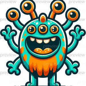 Cute Monsters Clipart, Cute Monster Png, Monsters Clipart, Png Bundle ...