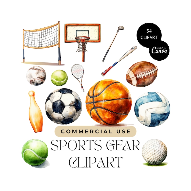 Sports Balls Png Basketball Png Football Png Sports Png Bundle Baseball ...