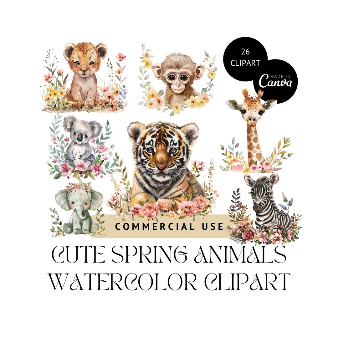Cute Spring Animal Spring Png Nursery Decor Cute Bunny Clipart Cute ...