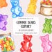 Gummy Bear Clipart | Gum Drop | Candy Png | Commercial Use | Candy ...