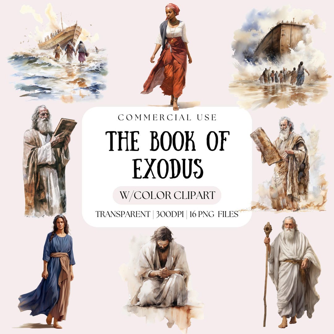 Book of Exodus Characters | First Communion Clipart for Christian ...