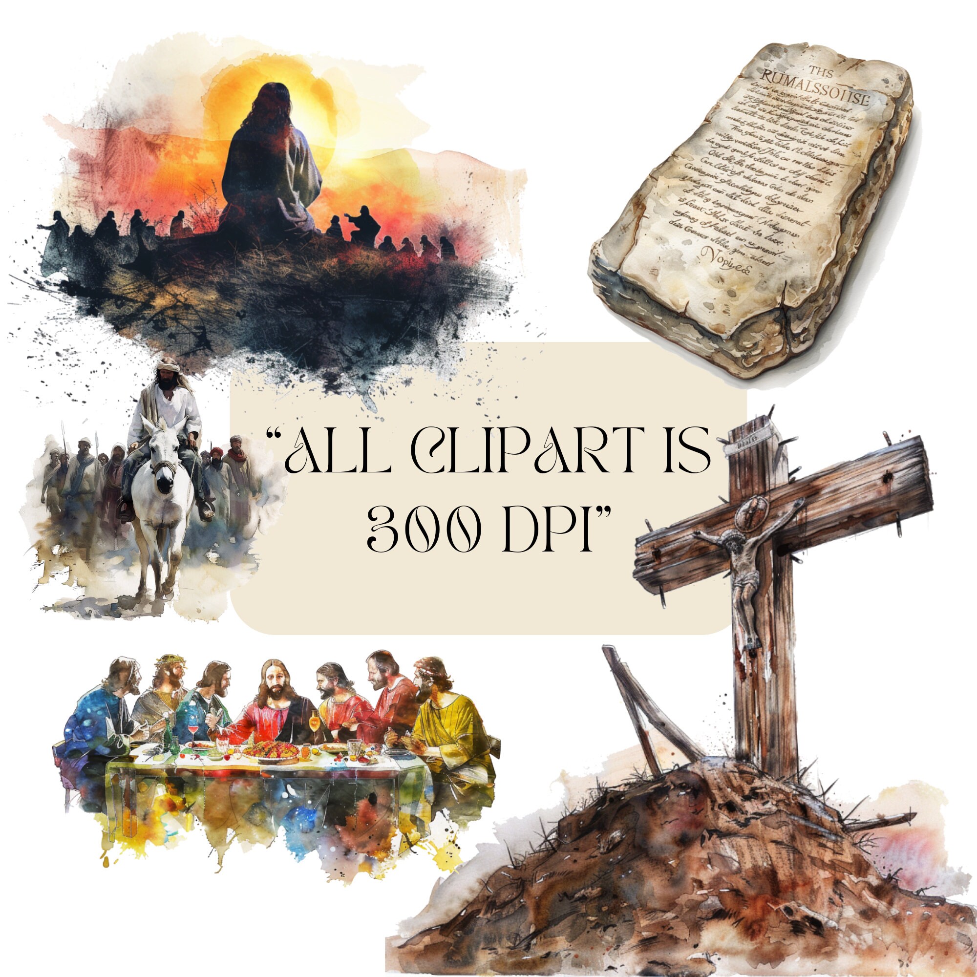 Easter Christian Clipart Catholic Png Instant Download Christian ...