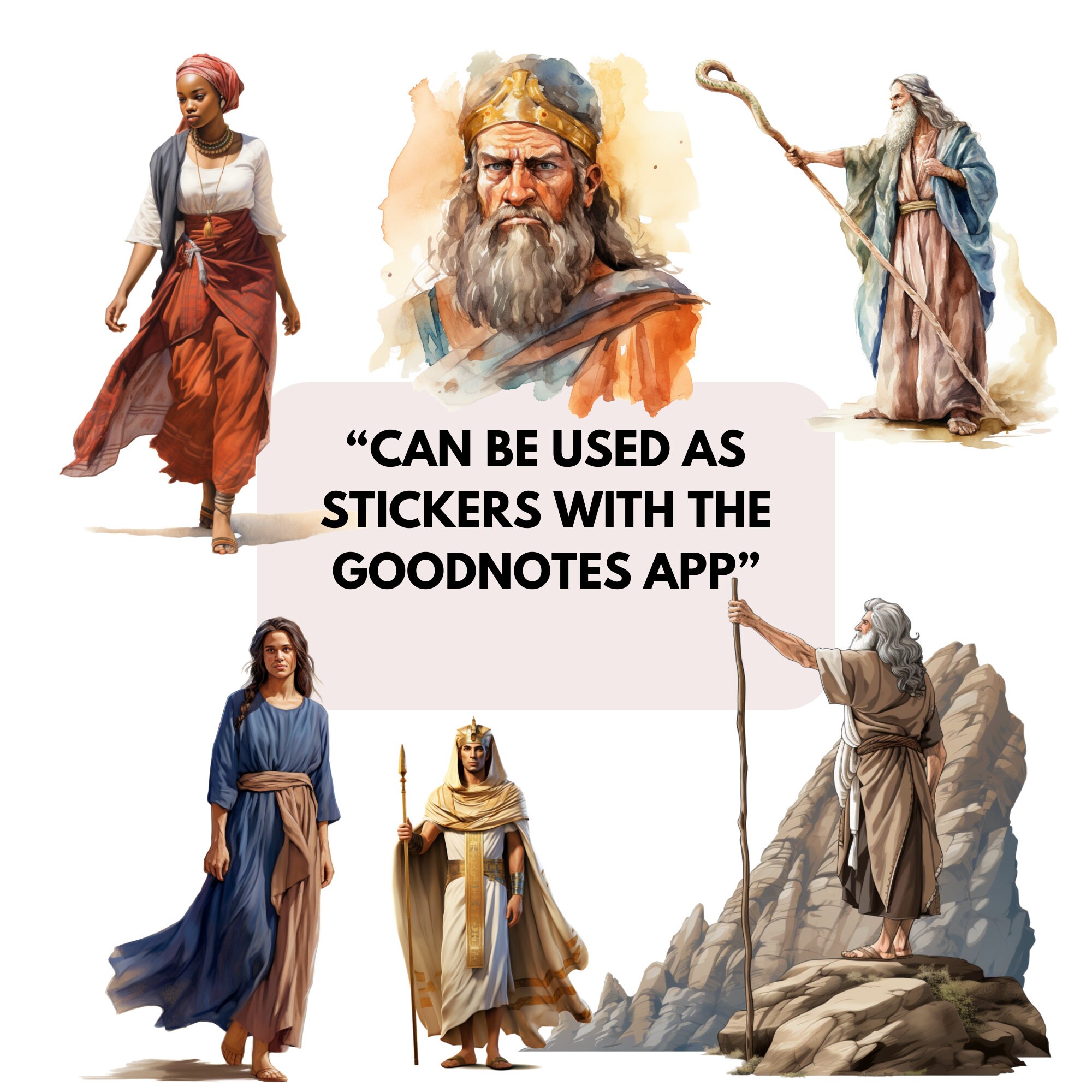Book of Exodus Characters First Communion Clipart for Christian ...