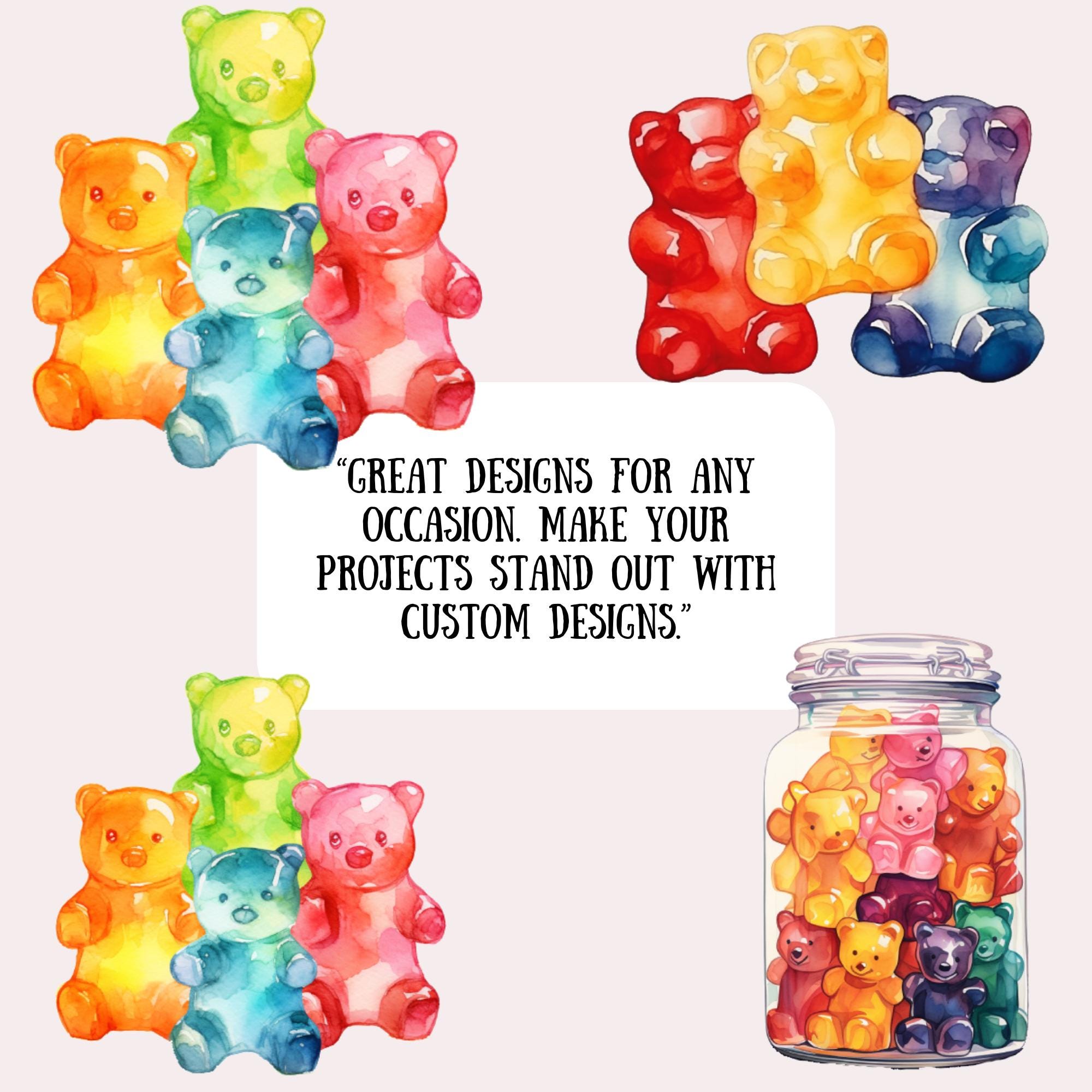 Gummy Bear Clipart | Gum Drop | Candy Png | Commercial Use | Candy ...