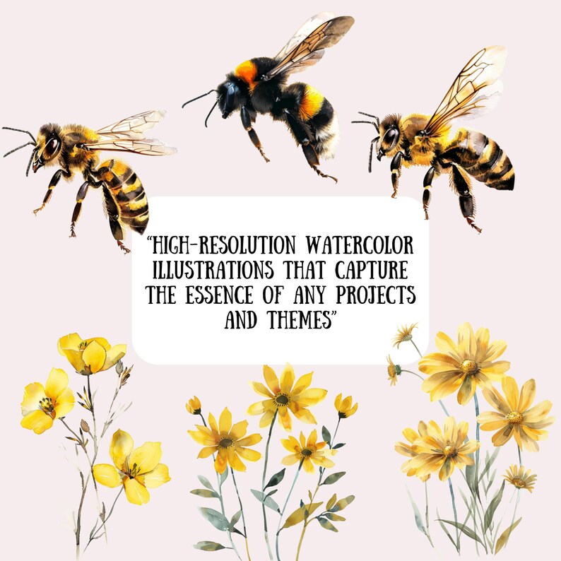 Bees and Honey Clipart | Bee Png Bundle | Digital Download | Honey Png ...