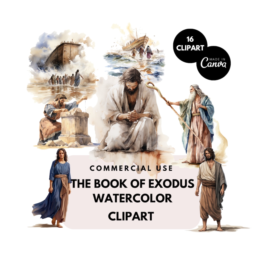 Book of Exodus Characters First Communion Clipart for Christian ...