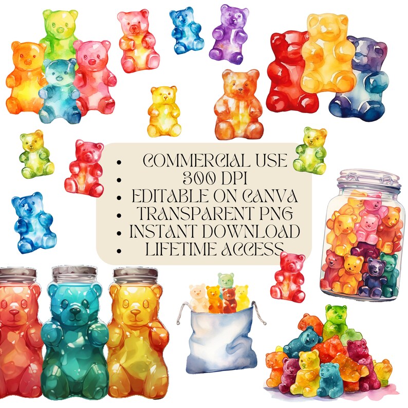 Gummy Bear Clipart Gum Drop Candy Png Commercial Use Candy Clipart ...