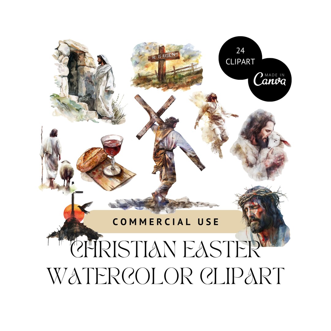 Easter Christian Clipart Catholic Png Instant Download Christian ...