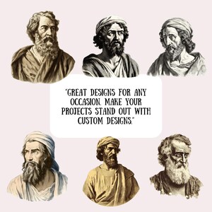 Apostles Watercolor Clipart | 25 Christian PNG-12 Apostles | Bible ...