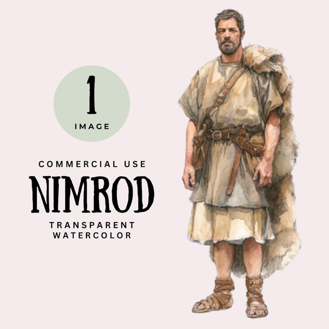 1 Single Nimrod Clipart | Nimrod Watercolor PNG | Genesis Clipart ...