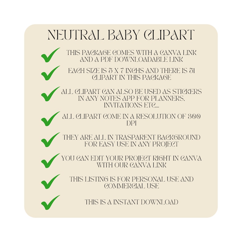 Neutral Baby Clipart Boho Nursery New Baby Card Design Gender Neutral ...