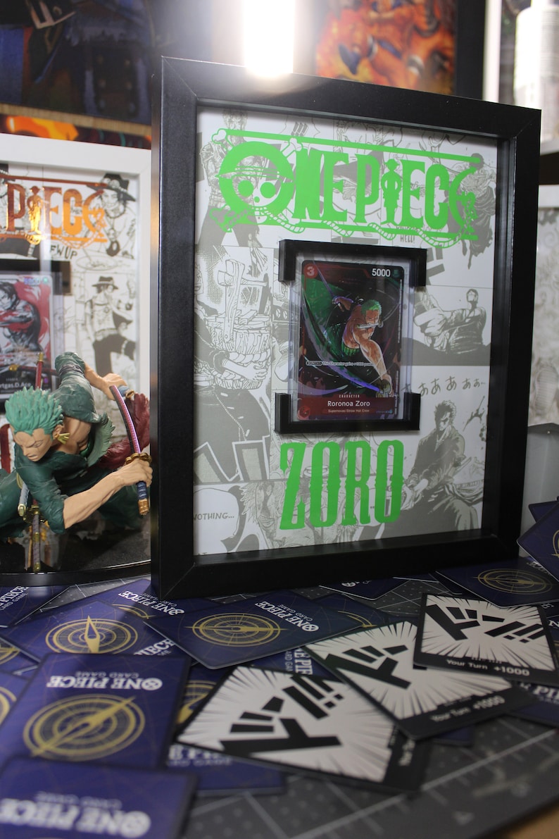 Zoro Promo Card From the One Piece Trading Card Game, Custom Display ...