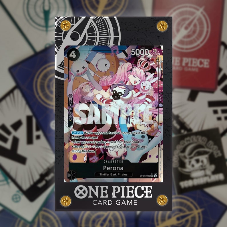 BLACK CARD DISPLAY | One Piece Trading Card | Card Not Included - Etsy