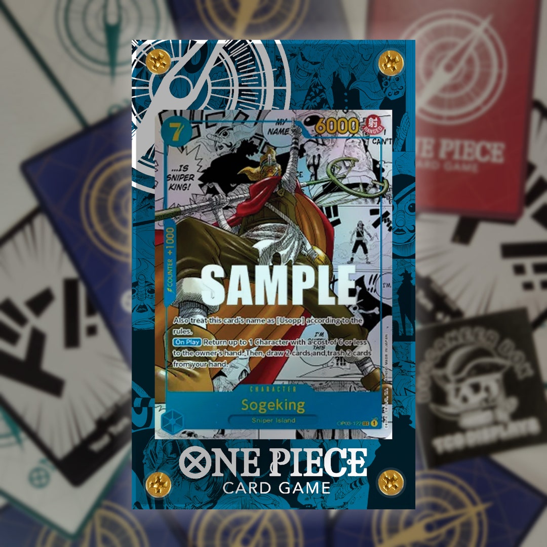 SOGEKING MANGA Display| One Piece Trading Card | - Etsy