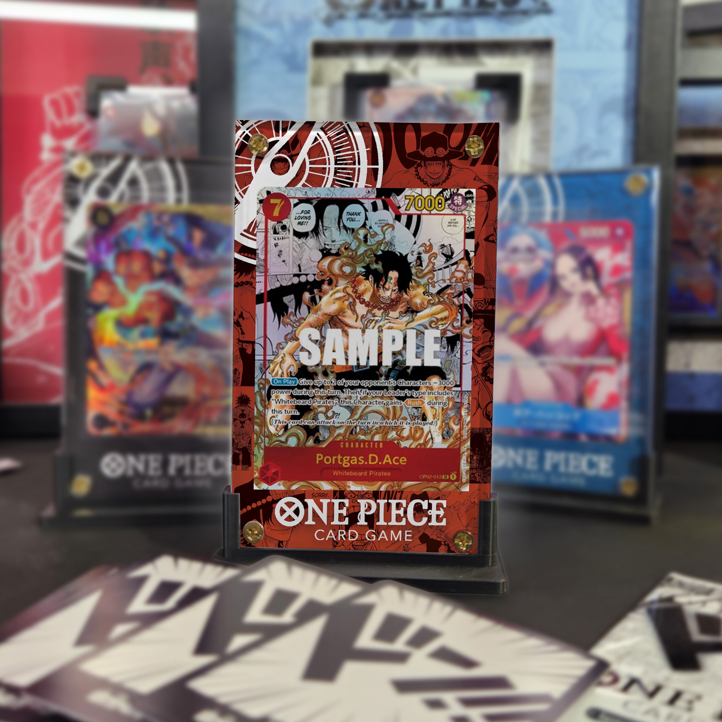 ACE MANGA Display| One Piece Trading Card | - Etsy