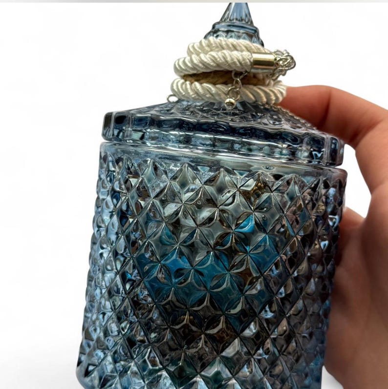 Ocean-inspired Jewelry Jar – Handmade Sea-themed Gift With Shell Charm ...