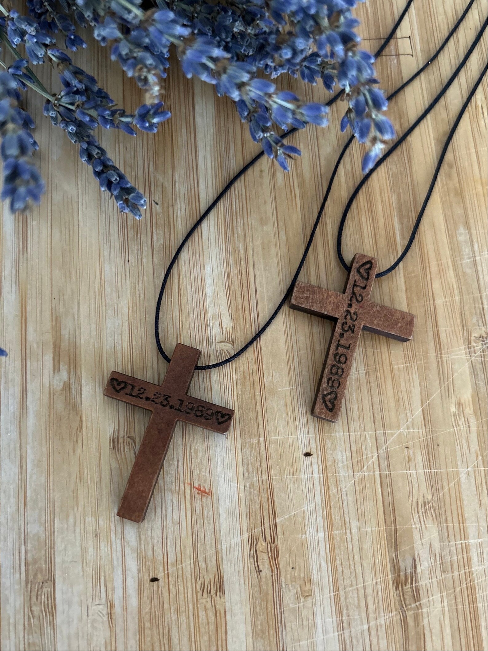 Personalized Wooden Cross With Birthday Date, Laser Engraved Cross ...