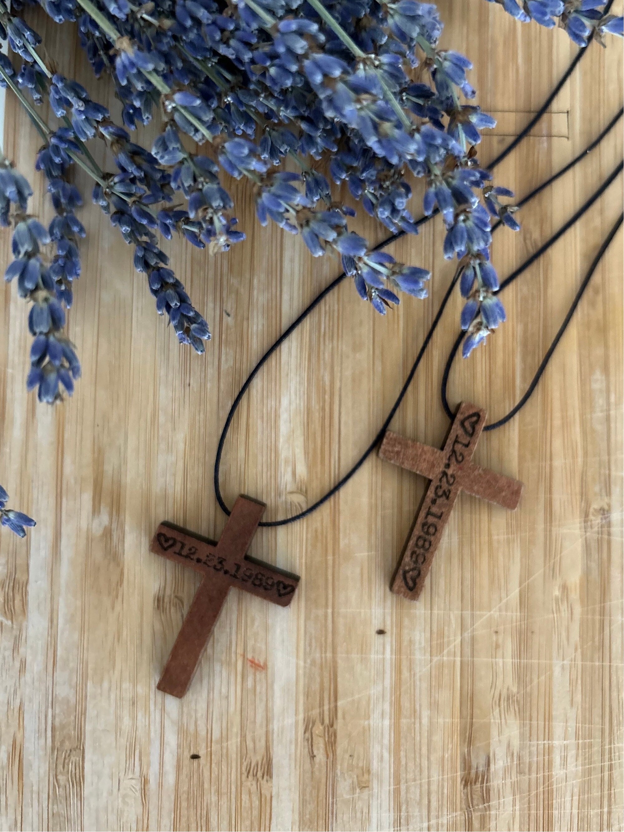 Personalized Wooden Cross With Birthday Date, Laser Engraved Cross ...