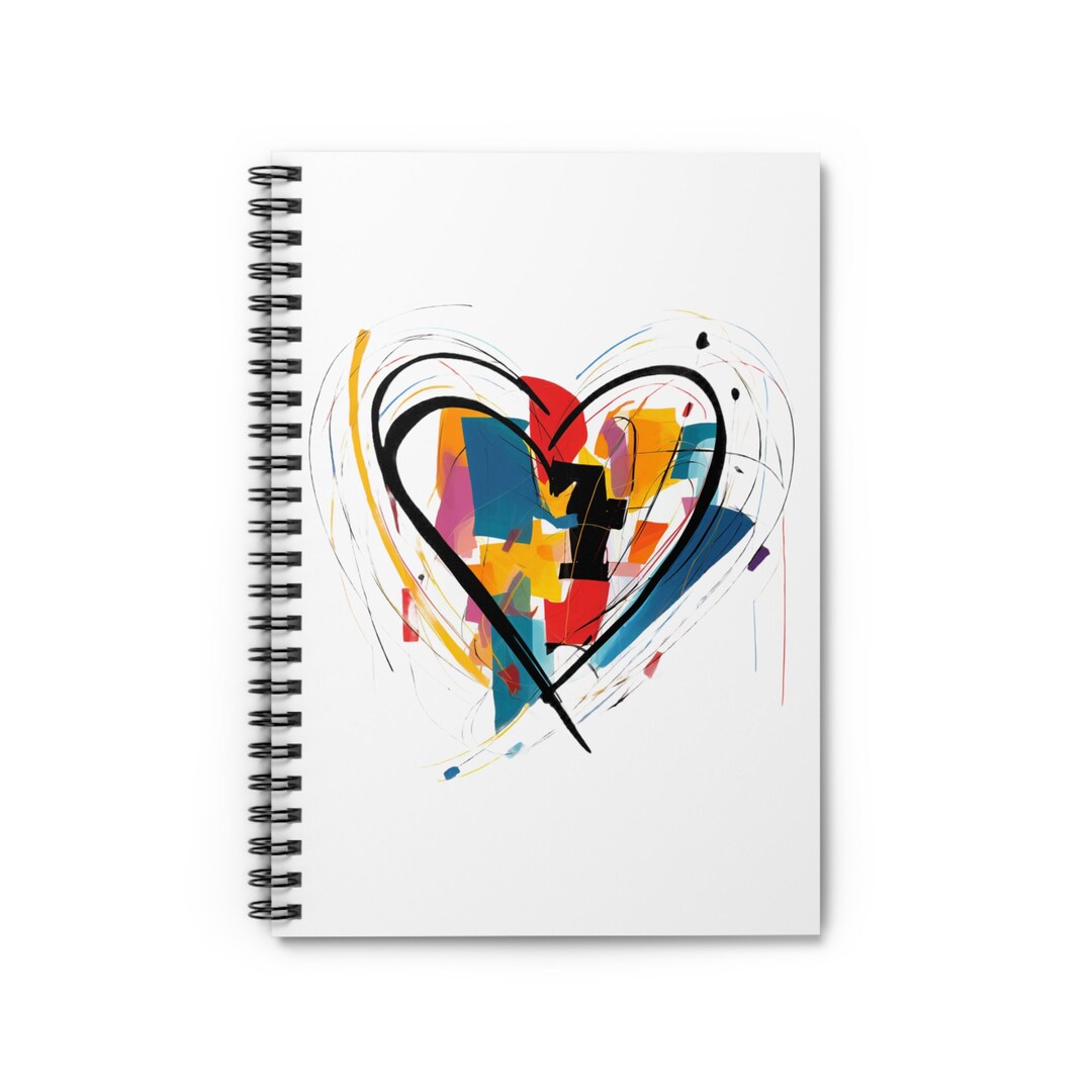 Classy Heart Spiral Notebook Ruled Line - Etsy