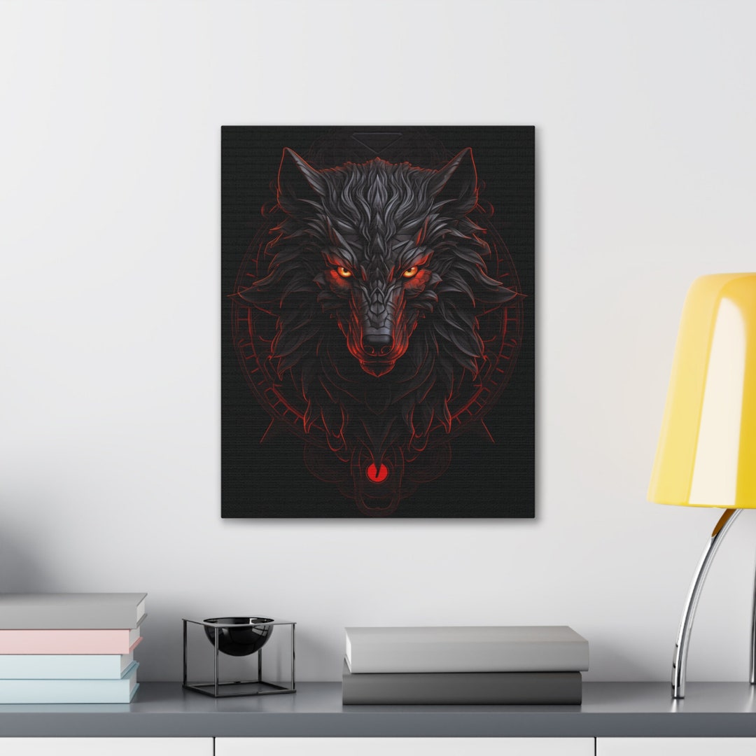 Abyssal Watcher: Sovereign of the Shadows Canvas Wall Art - Etsy