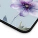 Desk Mat Blue and Purple Floral Desk Mat for Workspace Floral Mousepad ...