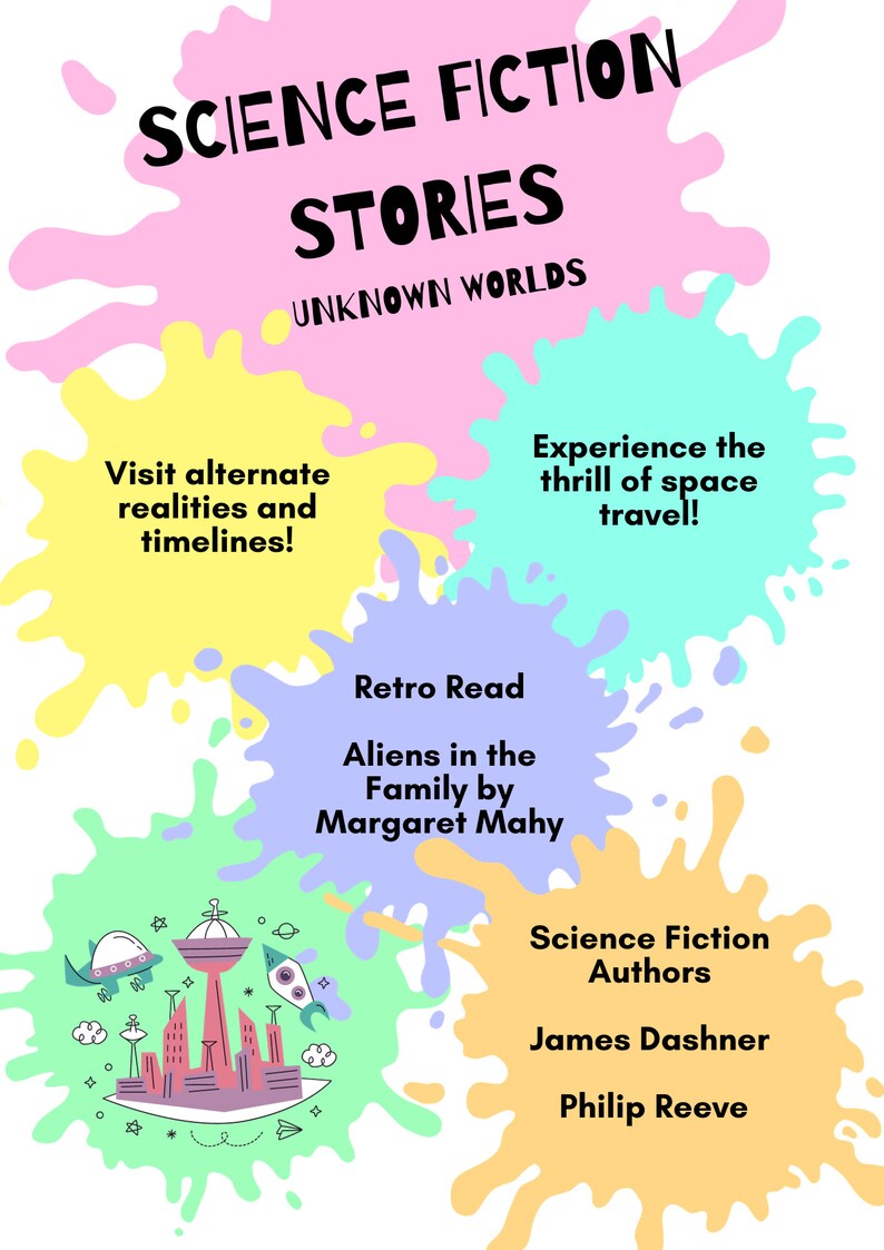 Fiction Genre Posters for School Library - Etsy