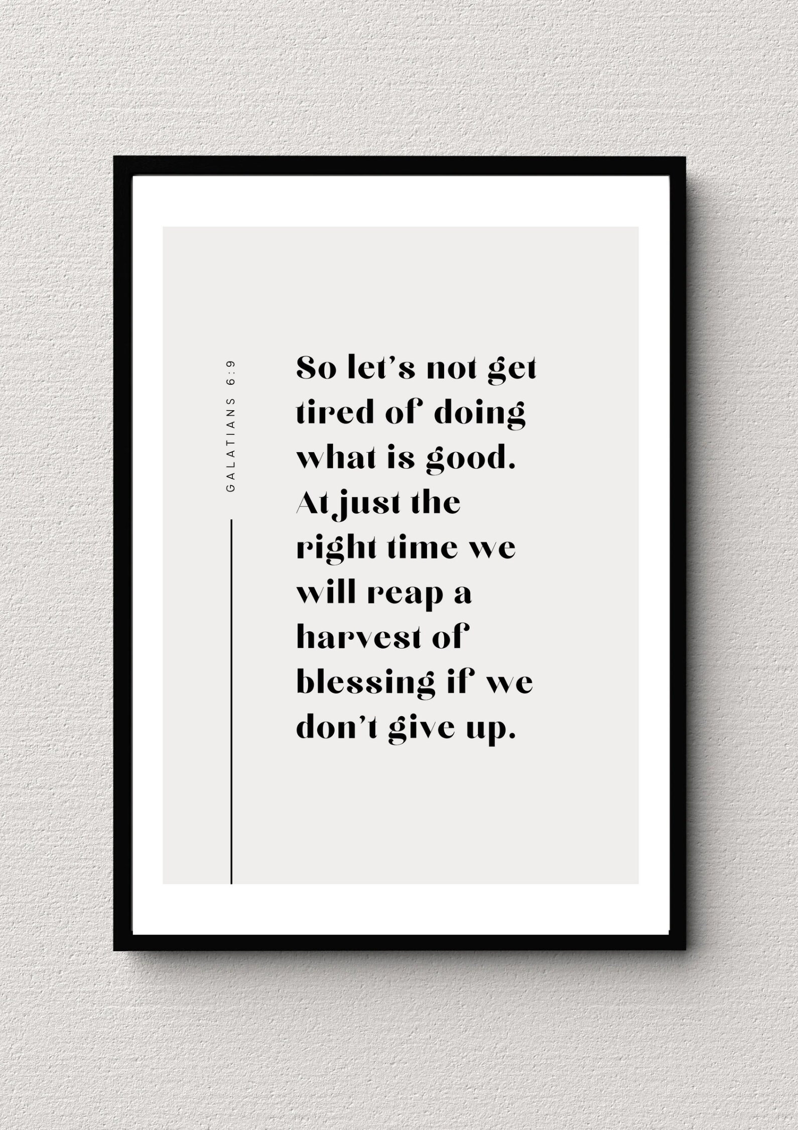 Galatians 6:9 Bible Verse Printable Download, We Will Reap A Harvest of ...