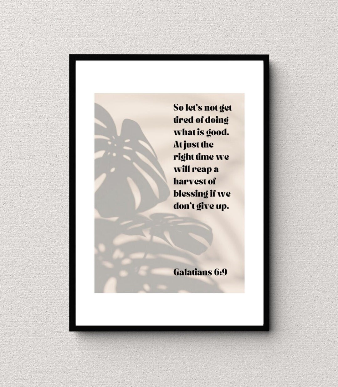 Galatians 6:9 Bible Verse Printable Download, We Will Reap A Harvest of ...