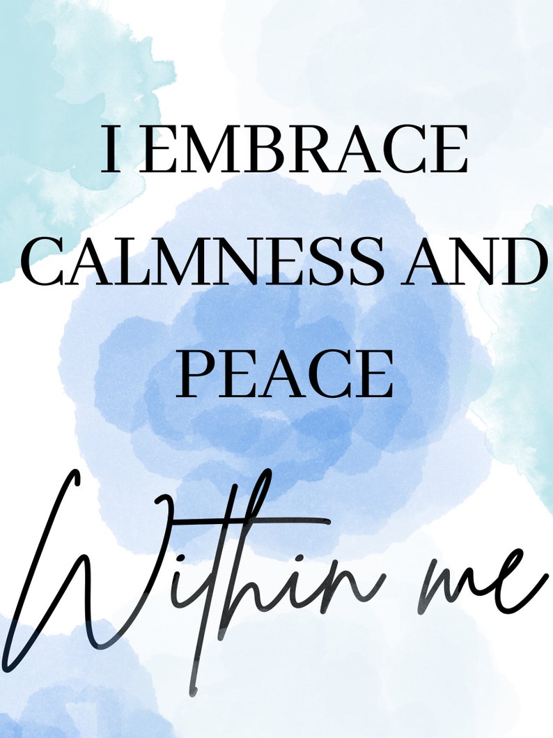 Mindfulness Posters: 5 Count - Etsy