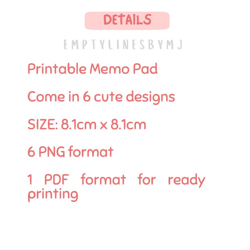 Printable Memo Pad Designs Purple Theme Bear Digital Item - Etsy