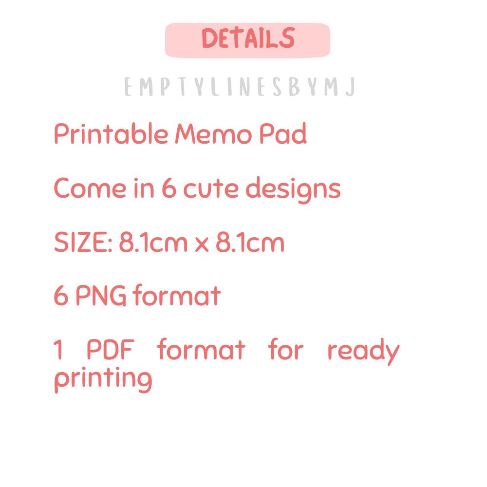 Printable Memo Pad Designs Purple Theme Bear Digital Item - Etsy