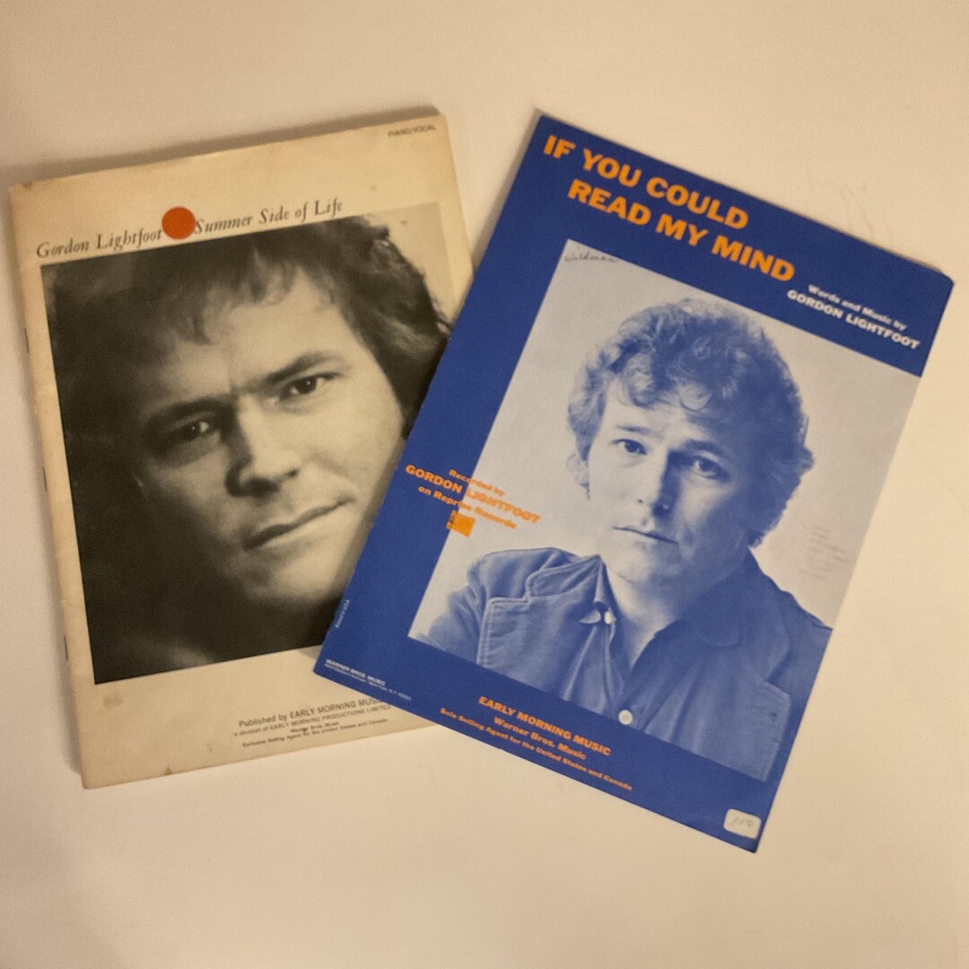 GORDON LIGHTFOOT Sheet Music If You Could Read My Mind & Summer Side of ...