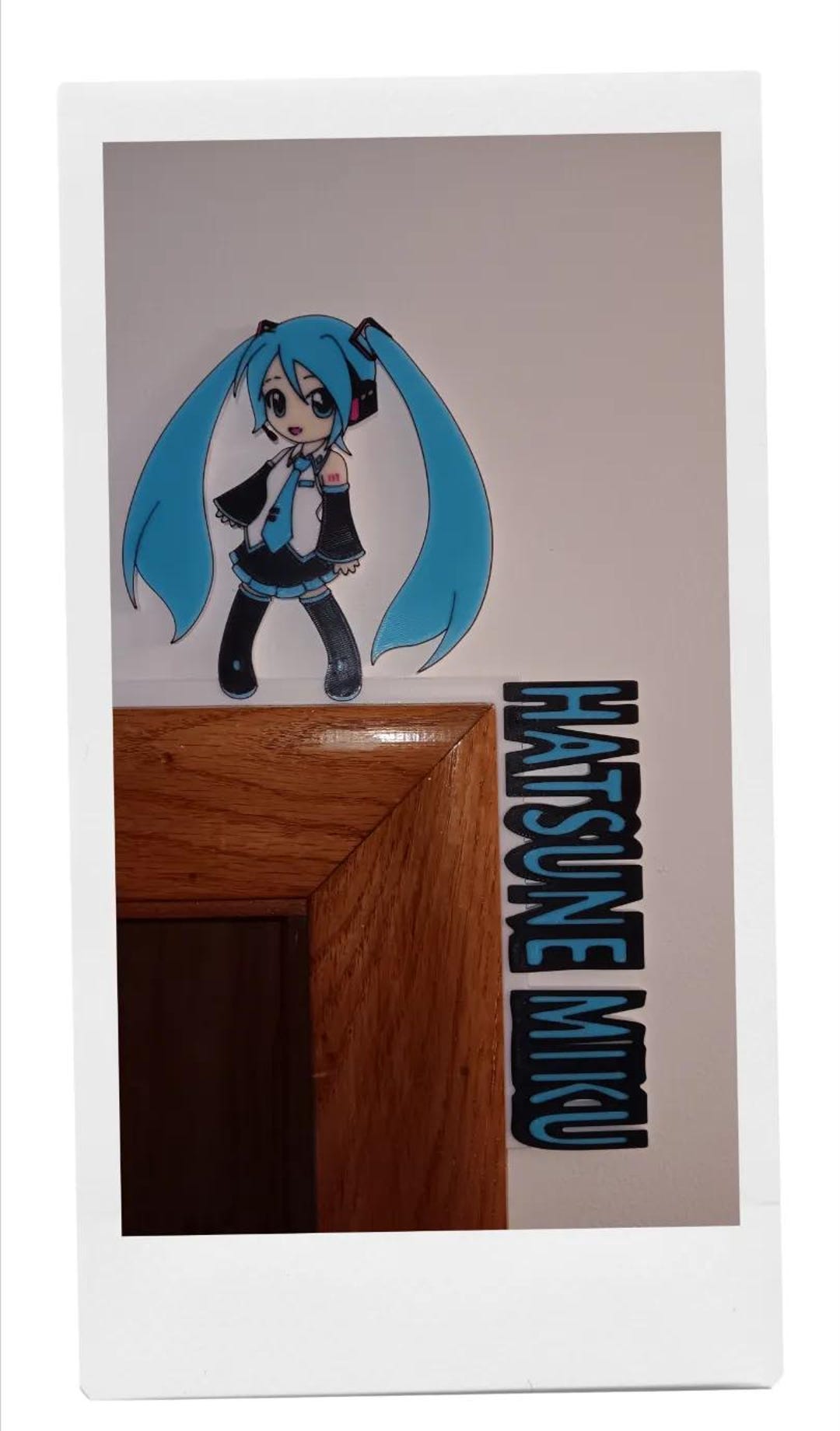 Hatsune Miku Door Corner | 3D Printed Anime Decor | Vocaloid Fan Gift ...