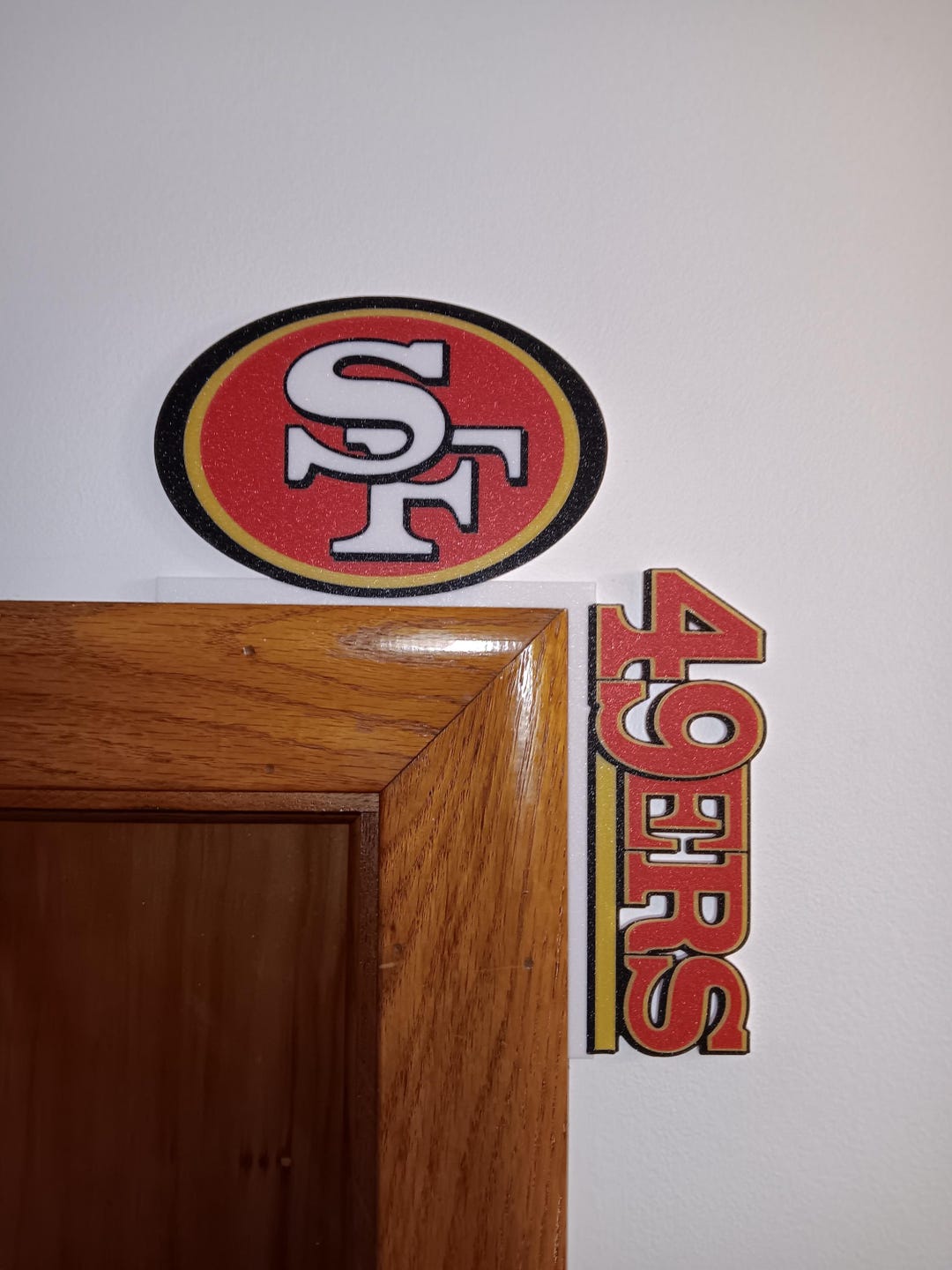 3D Printed San Francisco 49ers Door Corner Decor | NFL Football Fan ...