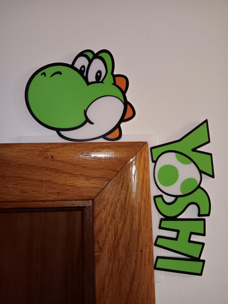 Yoshi From Super Mario Bros. Door Corner - Etsy