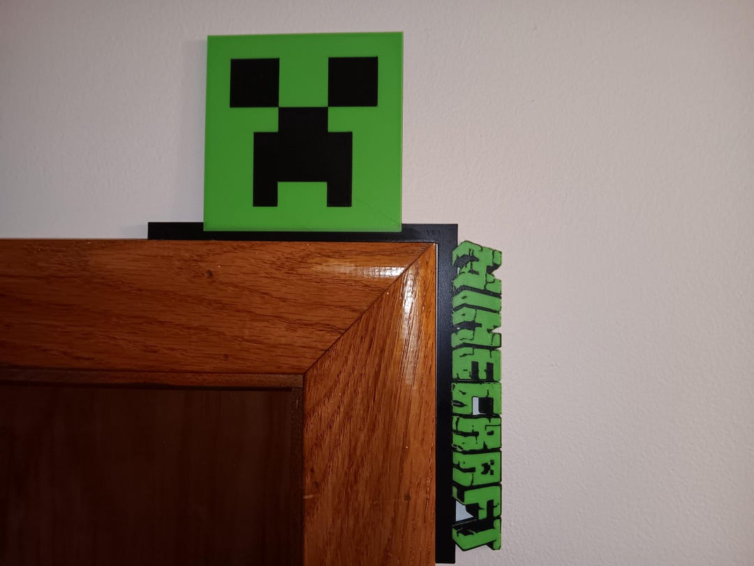 Minecraft Creeper Door Corner Design - Etsy