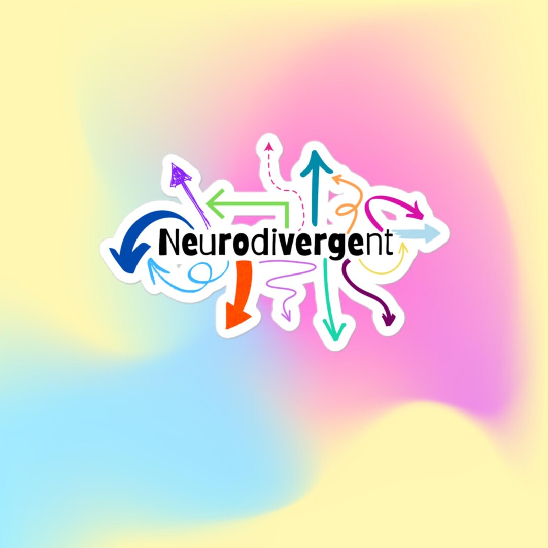 Neurodivergent Sticker Neurospicy Vinyl Sticker Anxiety Computer ...