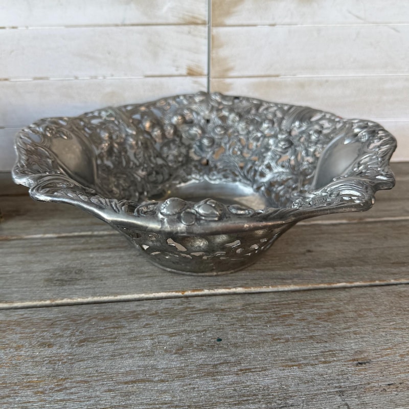 Antique Silver Fruit Bowls - Etsy