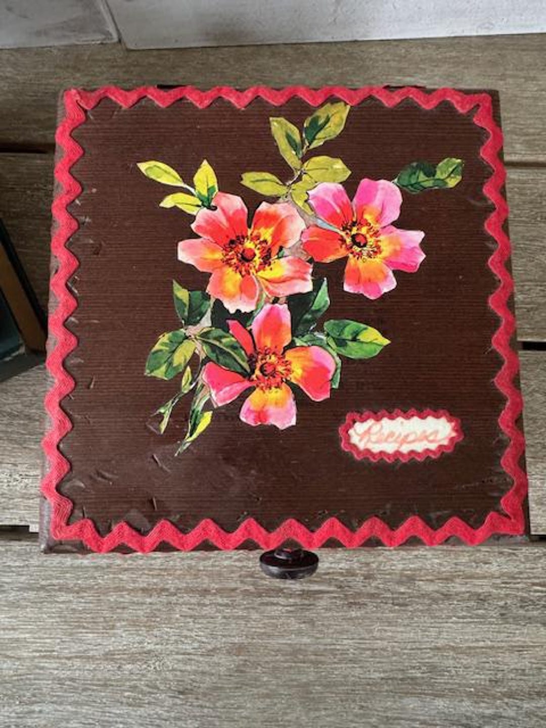 Vintage Handmade Recipe Box From the 1980s - Etsy