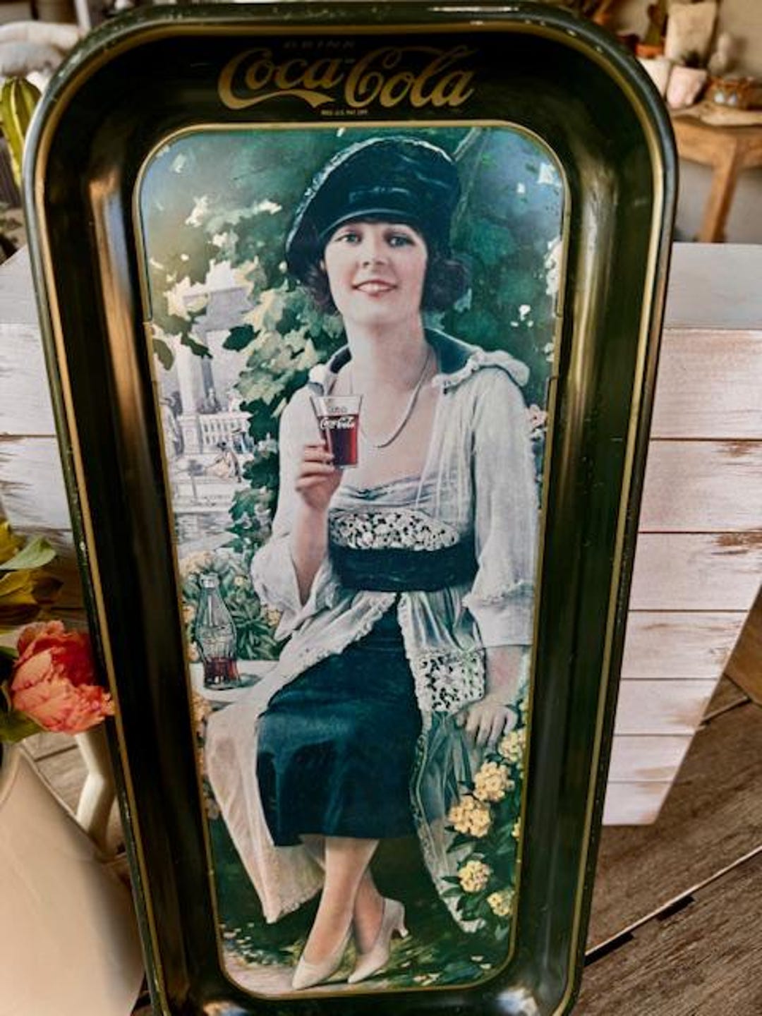 Vintage Coca-cola Rectangle Serving Tray 1973 - Etsy