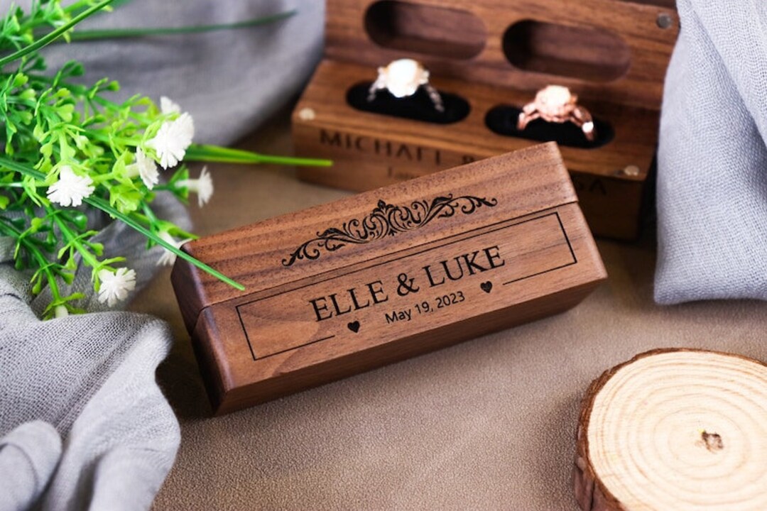 Marry Me Box Proposal Ring Box Love Cats Box Single Line Drawing ...