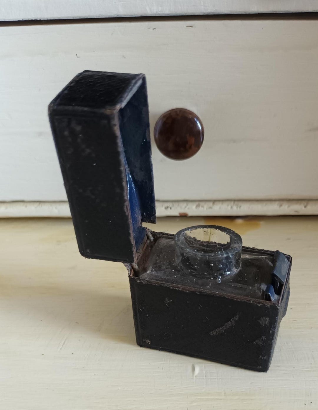 Vintage Cased Travel Ink Bottle/ink Well - Etsy