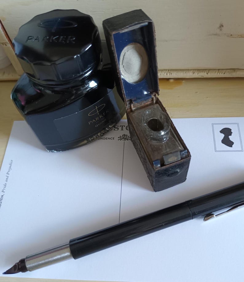 Vintage Cased Travel Ink Bottle/ink Well - Etsy