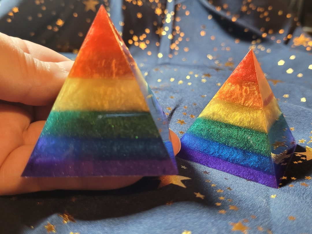Handmade Rainbow Pyramid - Etsy